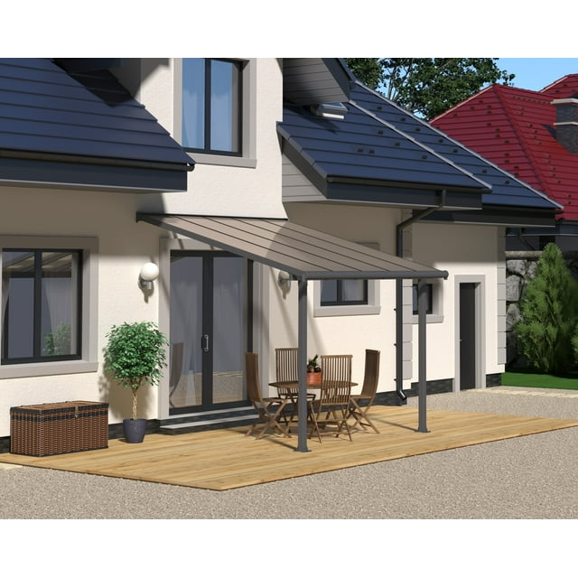 Palram - Canopia Olympia 10' x 10' Patio Cover - Gray/Bronze - Walmart.com