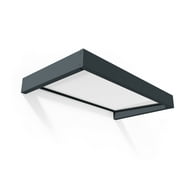 Palram - Canopia Lily Victorian Acrylic Door Awning, 6' W x 4' D x 2' H ...