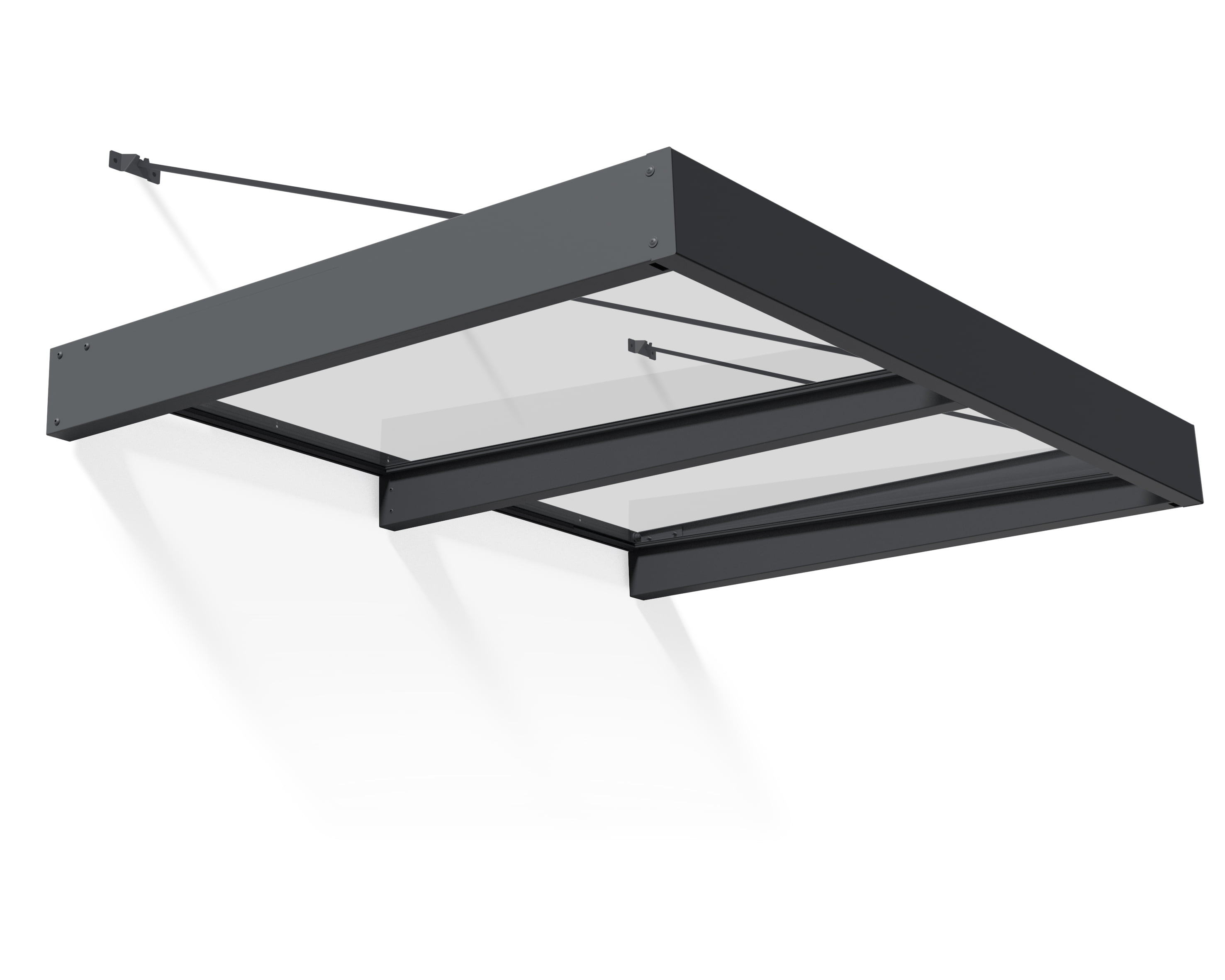 Palram - Canopia Sophia XL 2000 6' x 5' Awning - Gray/Clear - Walmart.com