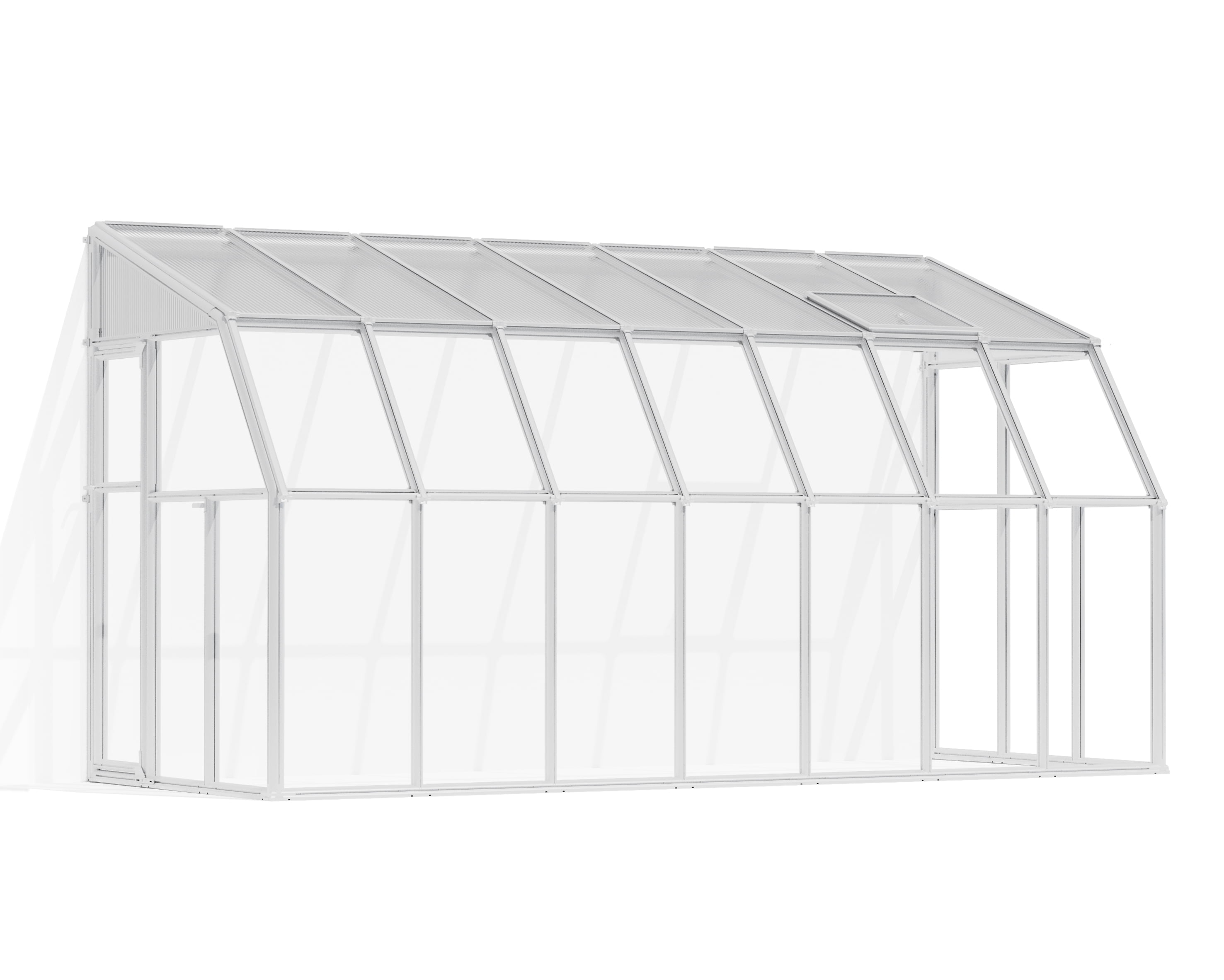 Palram - Canopia Sun Room, 6'x14', White, Polycarbonate Walk-In ...