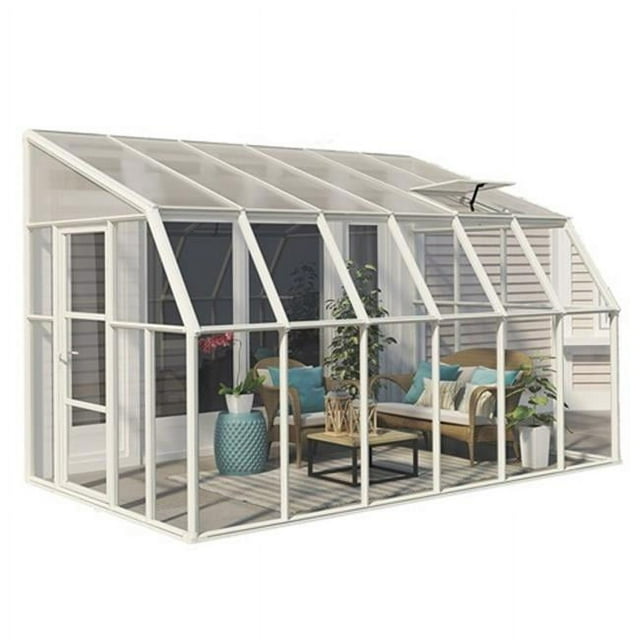 Palram - Canopia Sun Room 8' x 12' Polycarbonate Walk-In Greenhouse ...