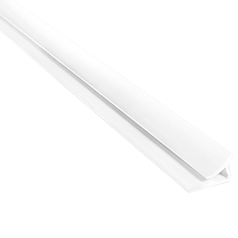 Palram Palclad Pro 0.75 in. H X 0.5 in. W X 96 in. L Prefinished White ...