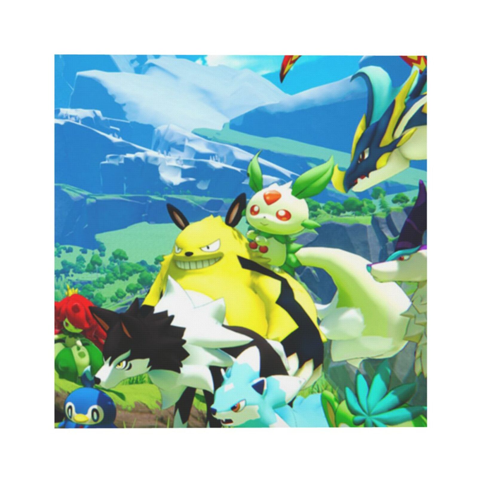 Palworld Cartoon Canvas Decorative Poster Square Unframe Wall Poster ...
