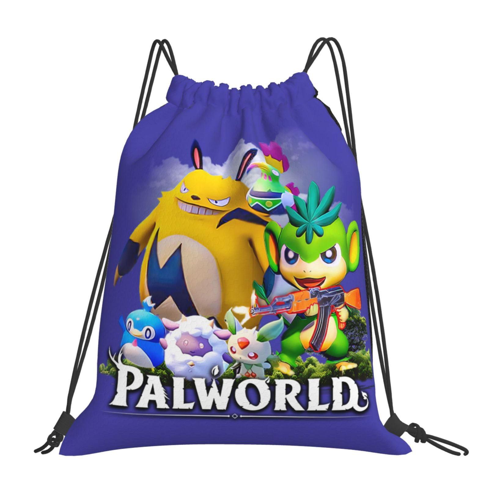 Palworld Drawstring Backpack Sport Gym Bag For Yoga Swimming Gymsack ...