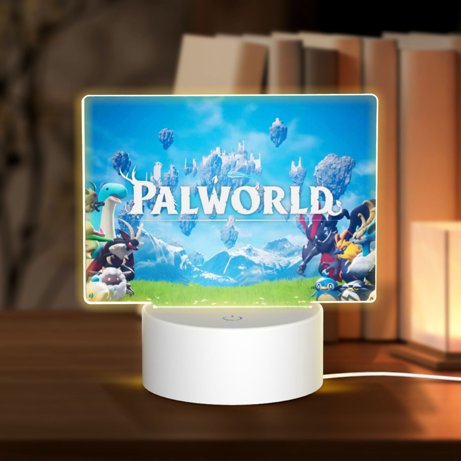 Palworld Game Rectangular Acrylic Night Light USB Cable Lamp Light ...