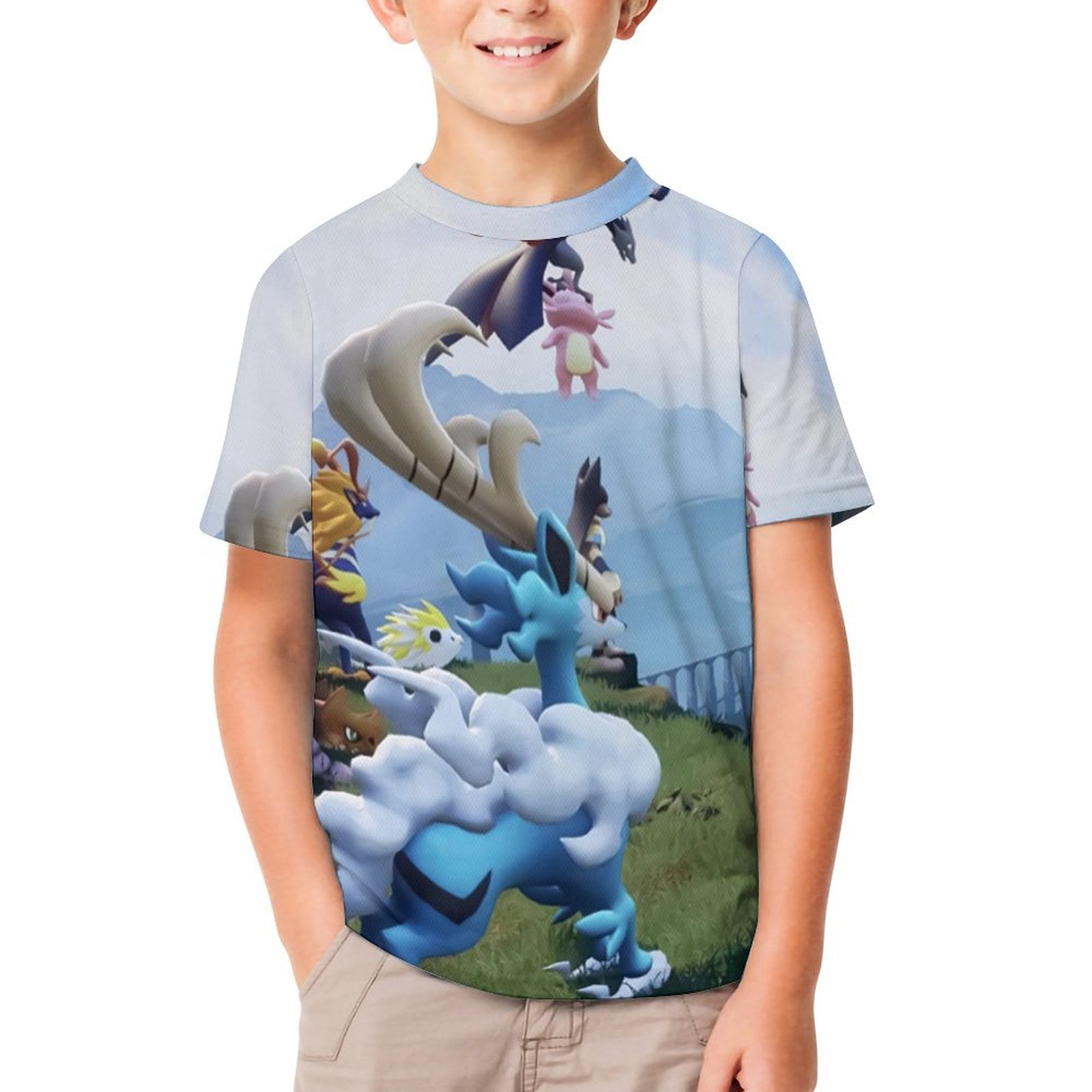 Palworld Kid's T-Shirt Short Sleeve T-Shirt Tops Summer Tee Shirt for ...