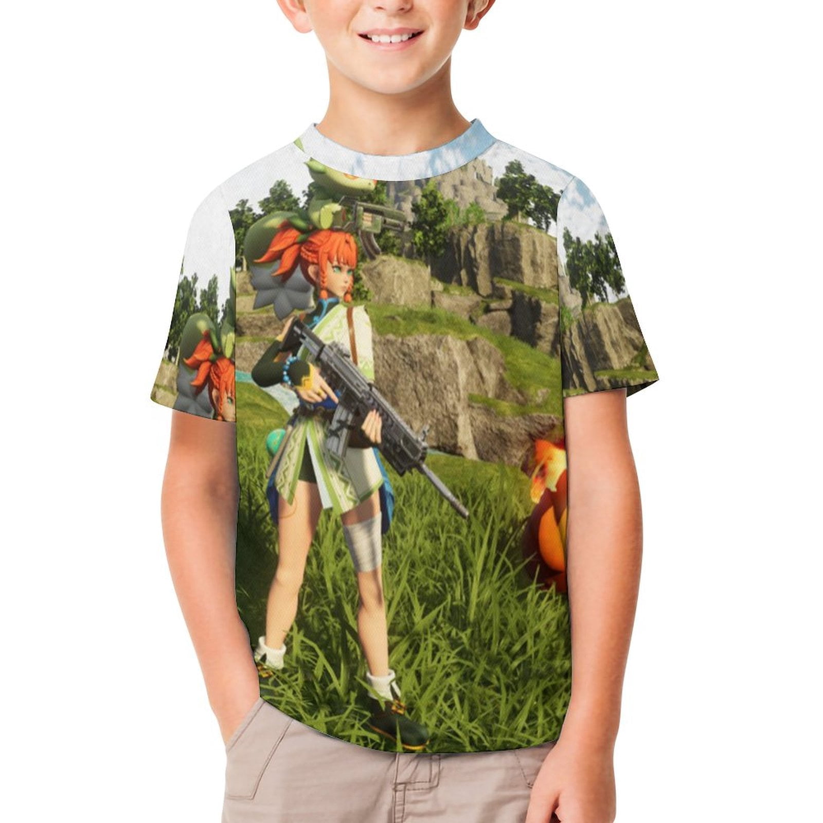 Palworld Kid's T-Shirt Short Sleeve T-Shirt Tops Summer Tee Shirt for ...