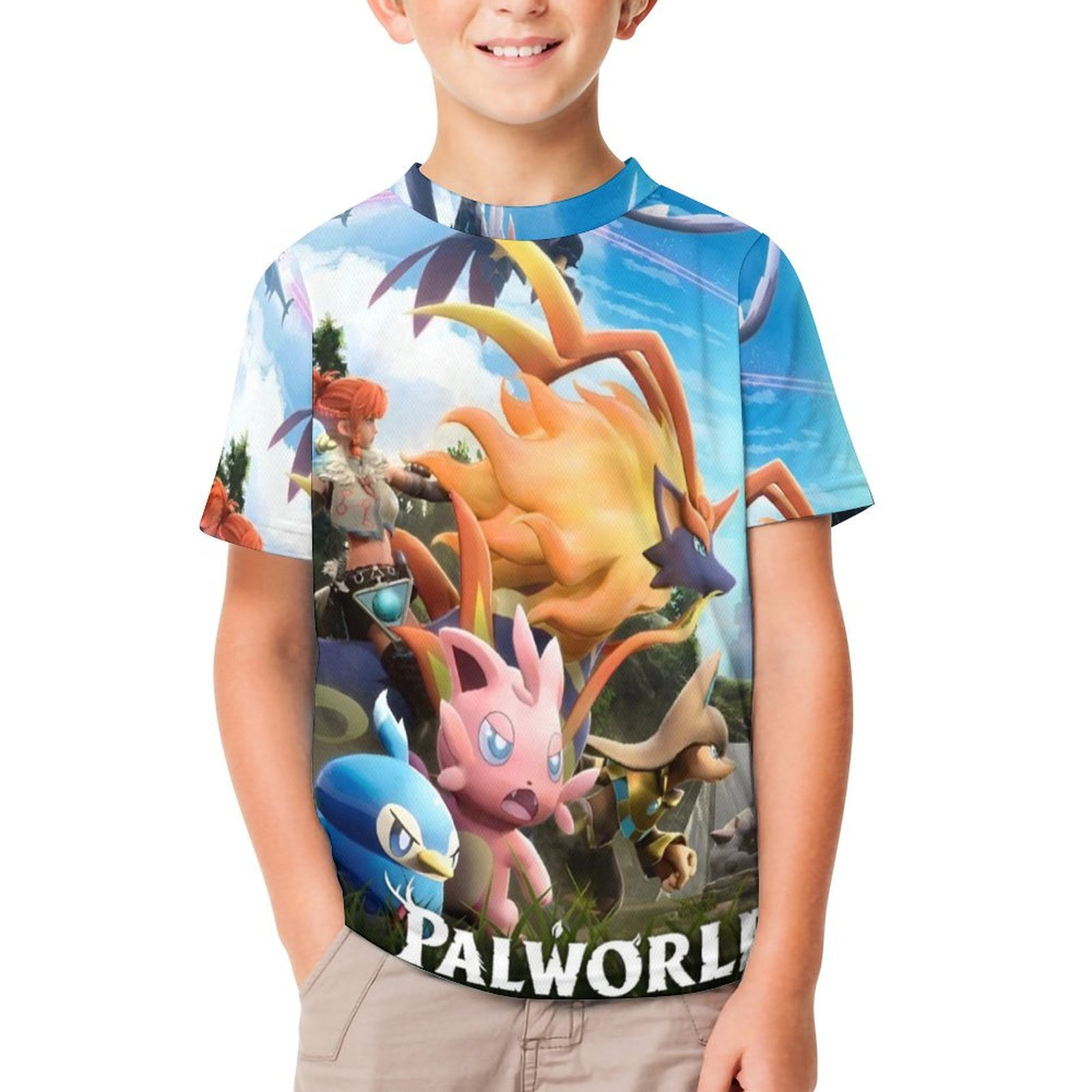 Palworld Kid's T-Shirt Short Sleeve T-Shirt Tops Summer Tee Shirt for ...