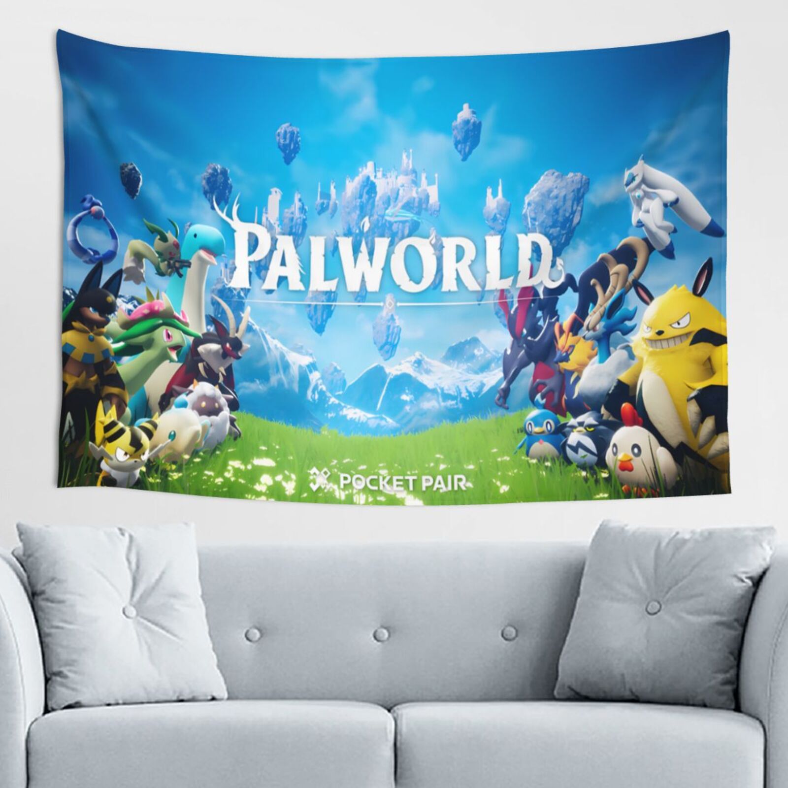 Palworld Tapestry Wall Hanging Home Decoration Wall Blanket Dormitory ...