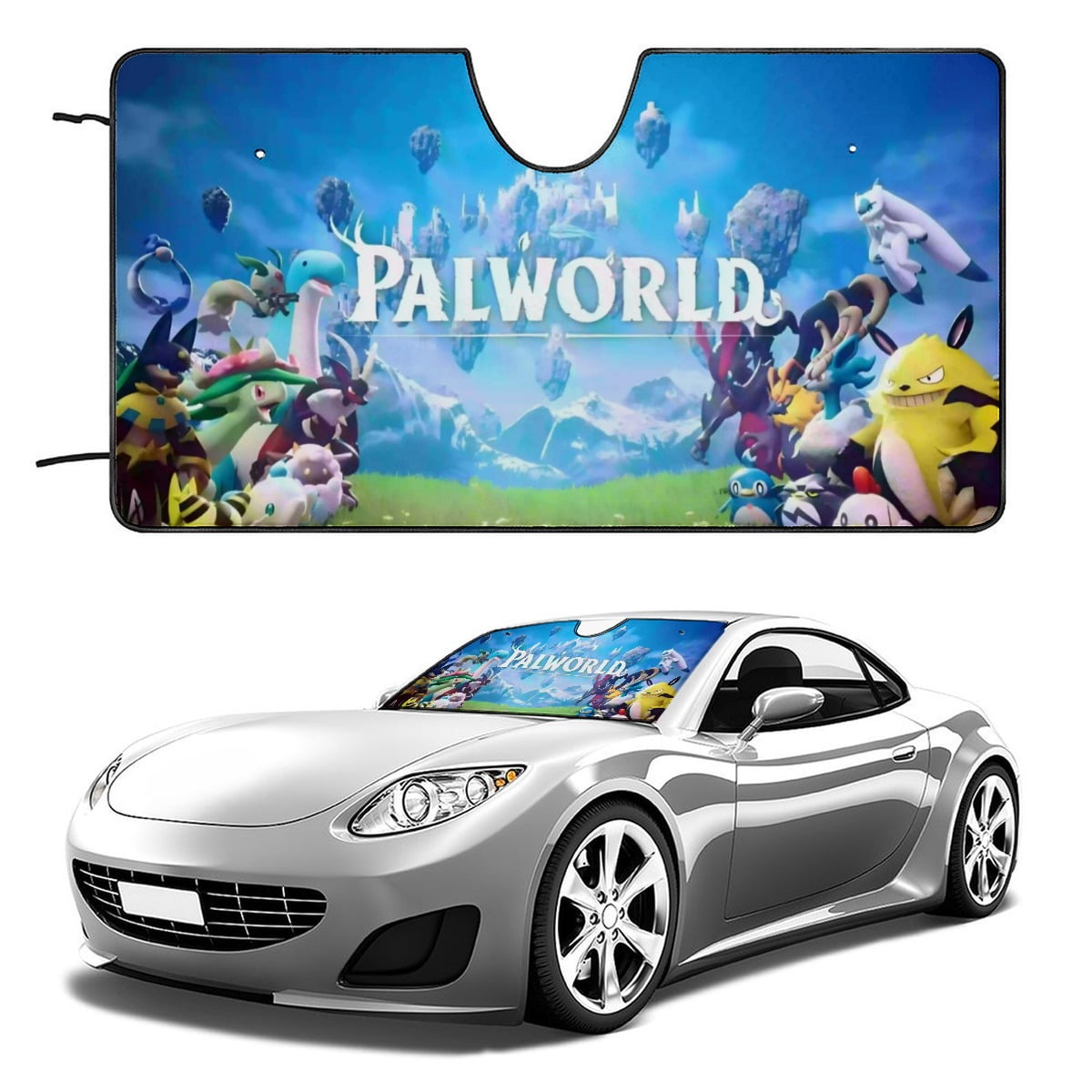 Palworld-theme Windshield Sun Shade Front Protector Folding Car Sun ...