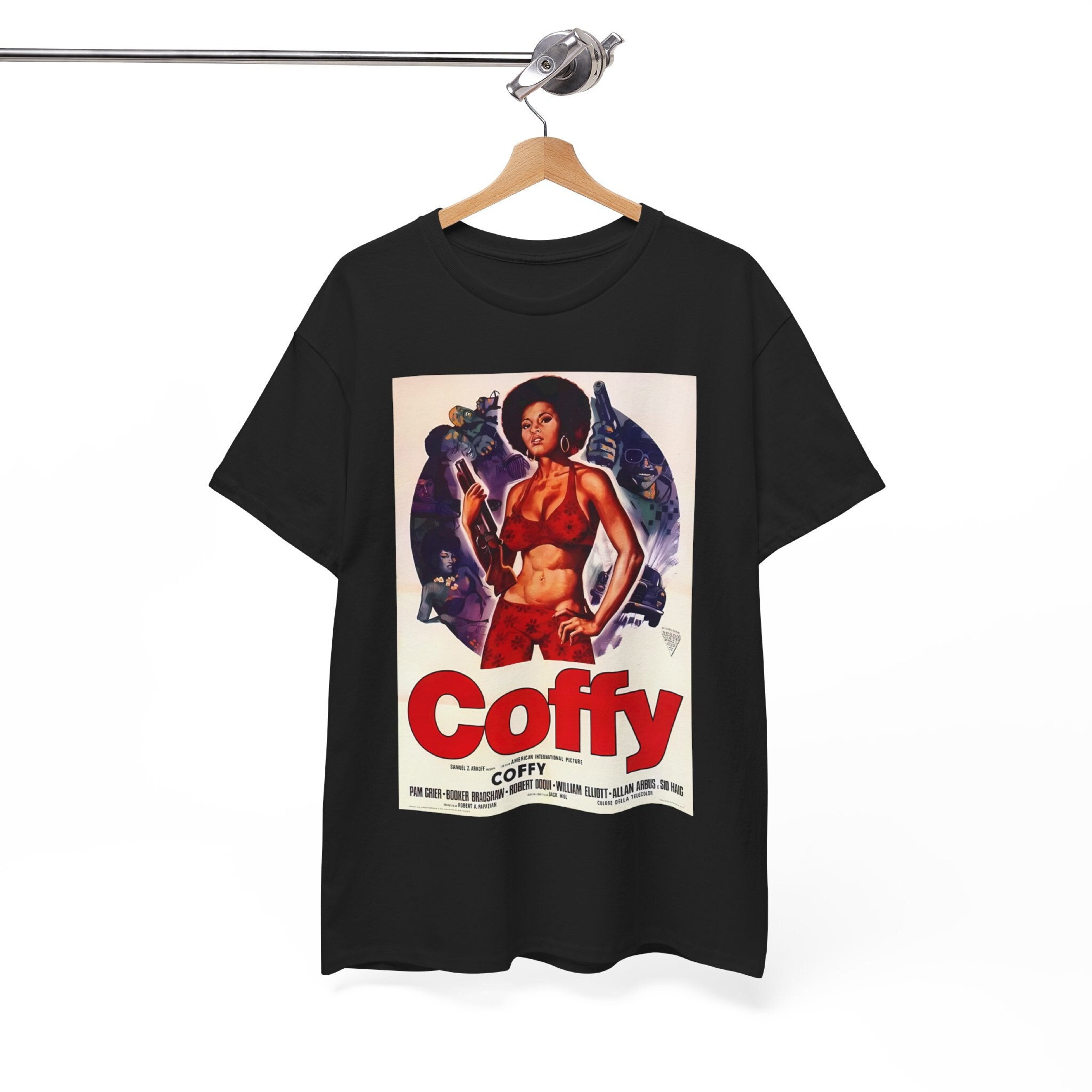 Pam Grier Coffy Shirt, Foxy Brown, Blaxploitation Retro 70s Film, Tarantino, Sam L Jackson ...