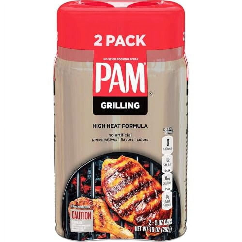 Pam No Stick Grilling Spray, 5 Ounce (Pack of 2) - Walmart.com