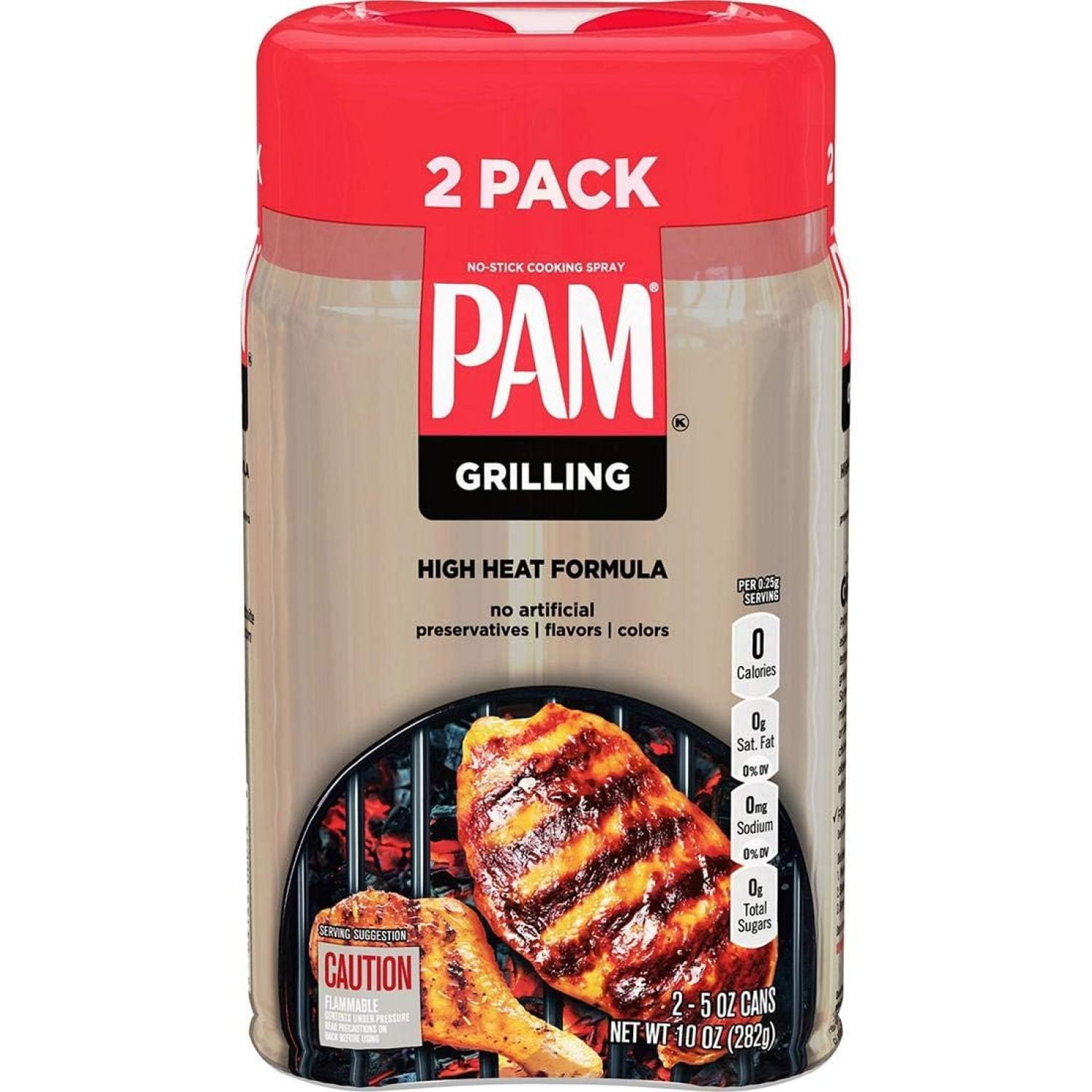 Pam No Stick Grilling Spray, 5 Ounce (Pack of 2) - Walmart.com