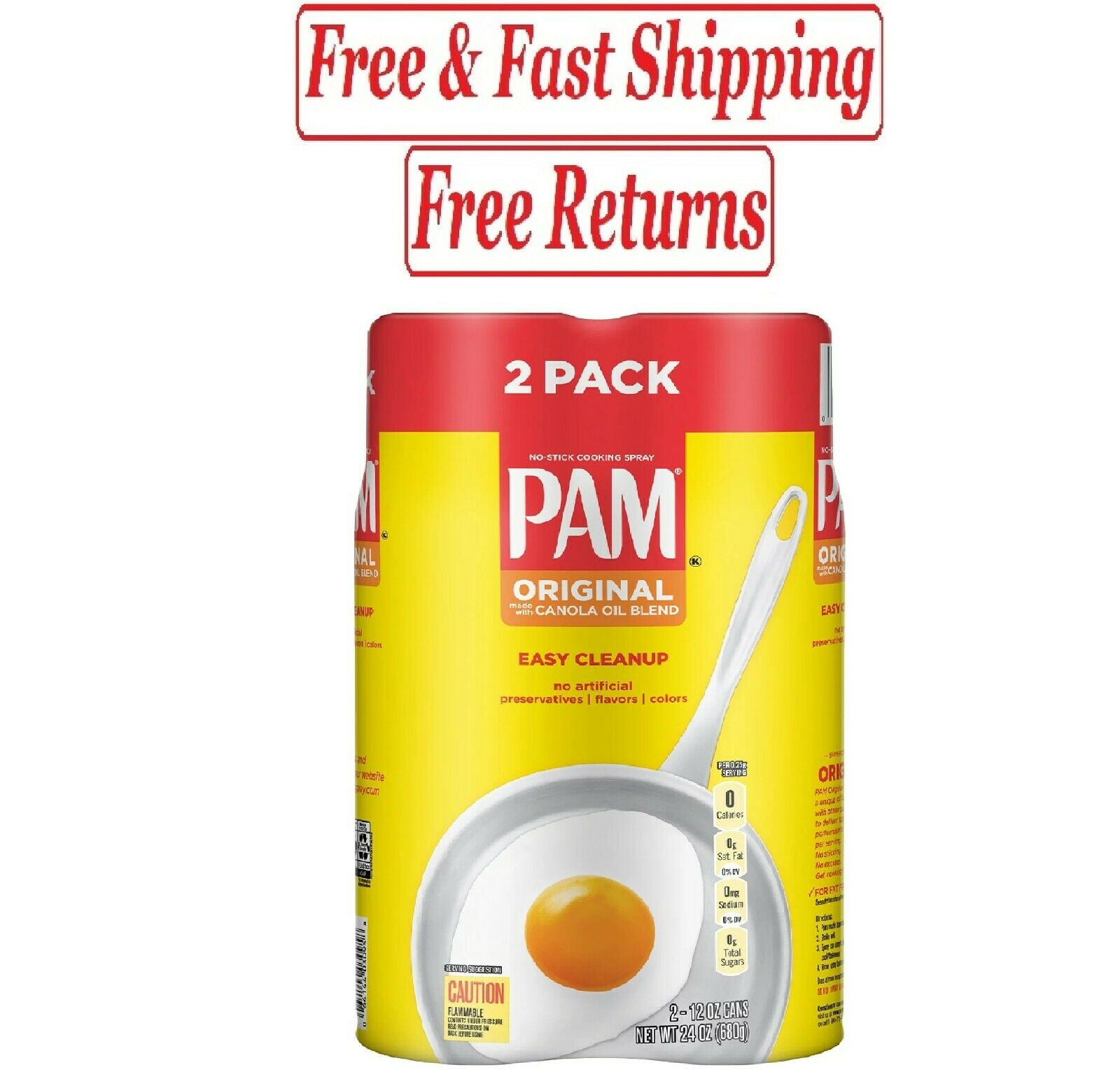 Pam Original Cooking Spray (12 oz., 2 pk.) - Walmart.com