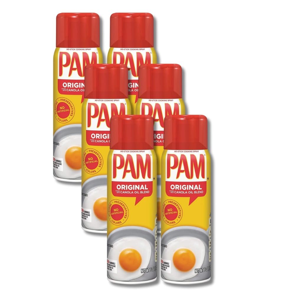Pam Original Cooking Spray, 6 Pack, 12 oz Cans - Walmart.com