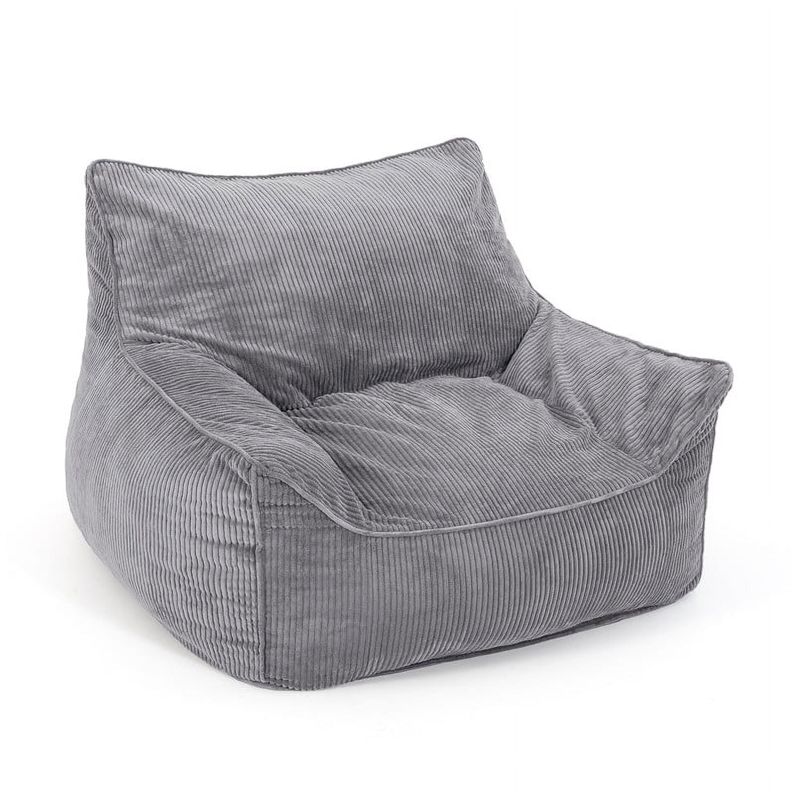 Pamapic Corduroy Bean Bag Chair Sofa for Adults, Large Lazy Bean Bag ...