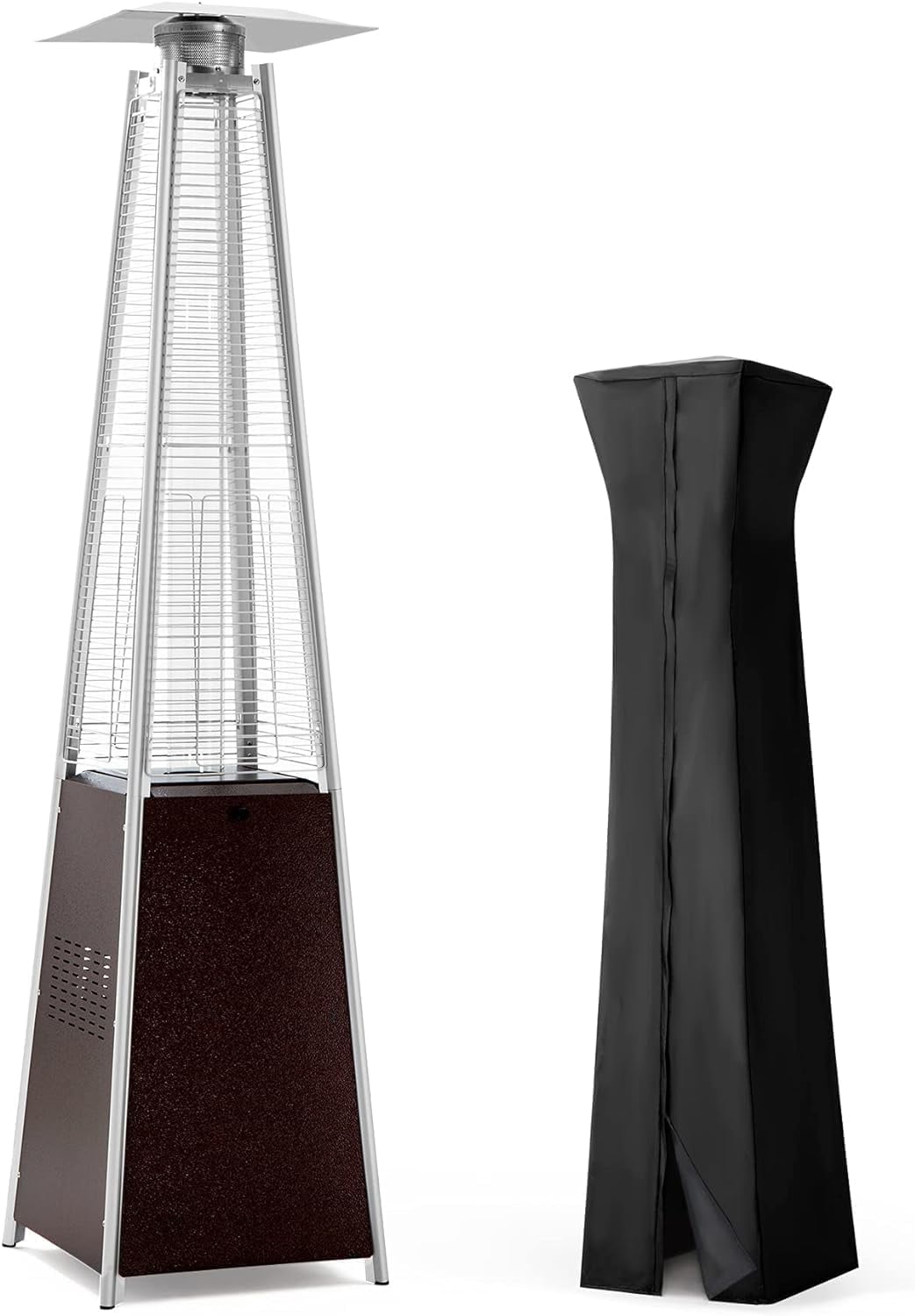 Pamapic Propane Heater,Patio Heater with Cover, Outdoor Propane Pyramid ...