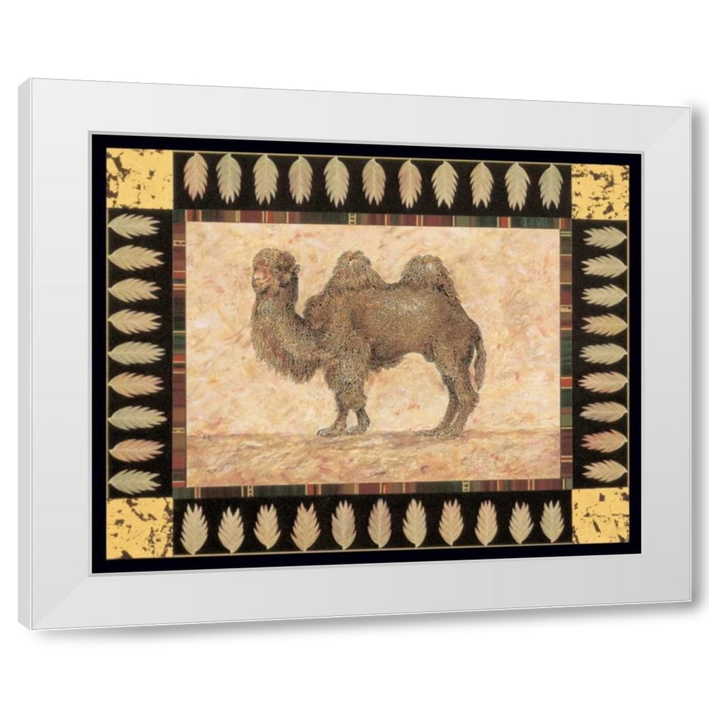 Pamela Gladding 14x12 White Modern Wood Framed Wall Art Titled - Camel ...