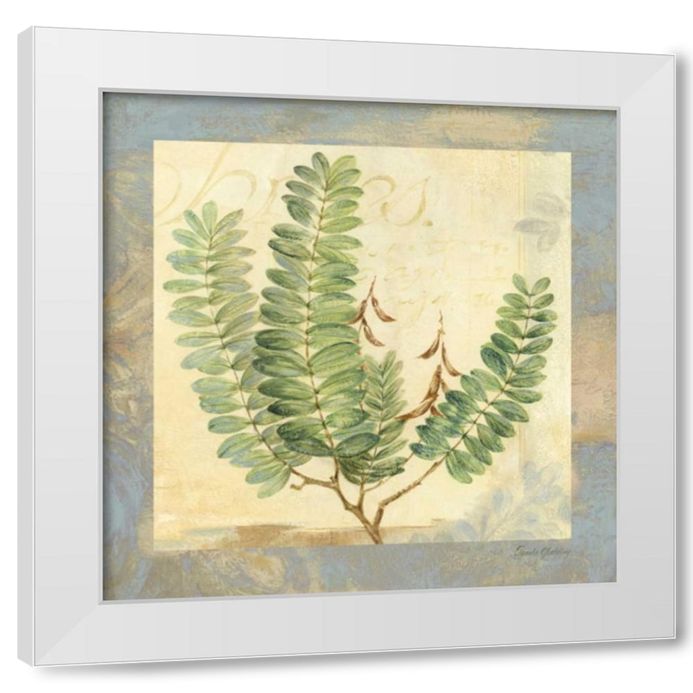 Pamela Gladding 15x15 White Modern Wood Framed Wall Art Titled - Leaf ...