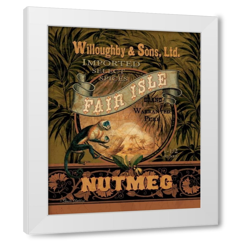 Pamela Gladding 15x18 White Modern Wood Framed Wall Art Titled - Nutmeg ...