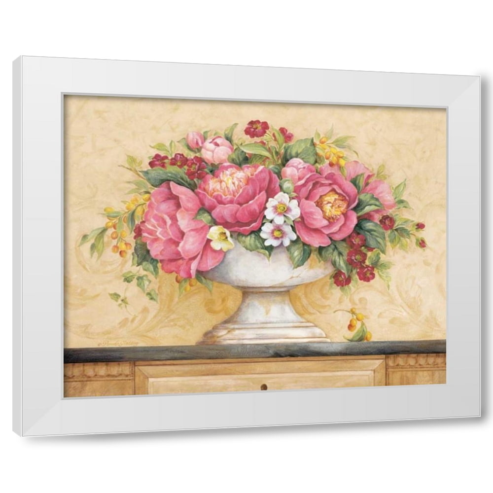 Pamela Gladding 18x15 White Modern Wood Framed Wall Art Titled - Summer ...