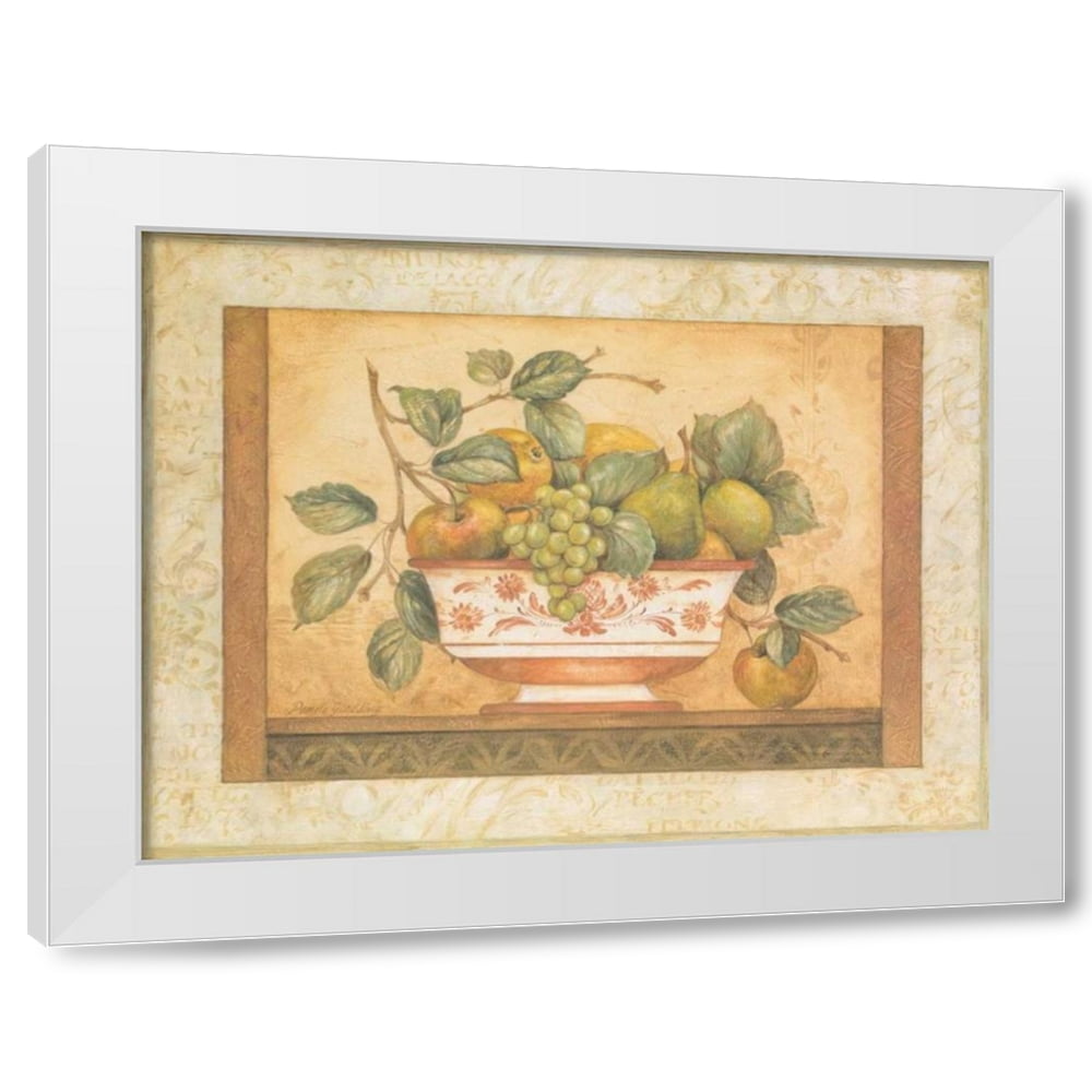 Pamela Gladding 24x19 White Modern Wood Framed Wall Art Titled - Frutta ...