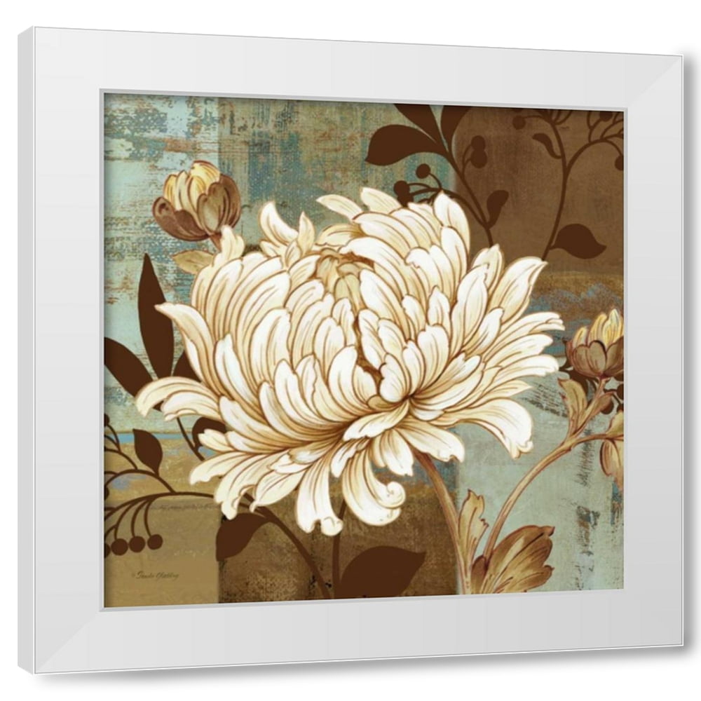 Pamela Gladding 26x26 White Modern Wood Framed Wall Art Titled - Aria ...