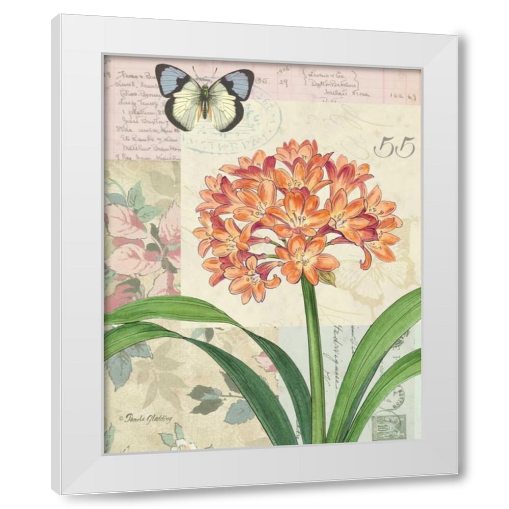 Pamela Gladding 26x32 White Modern Wood Framed Wall Art Titled - Clivia ...