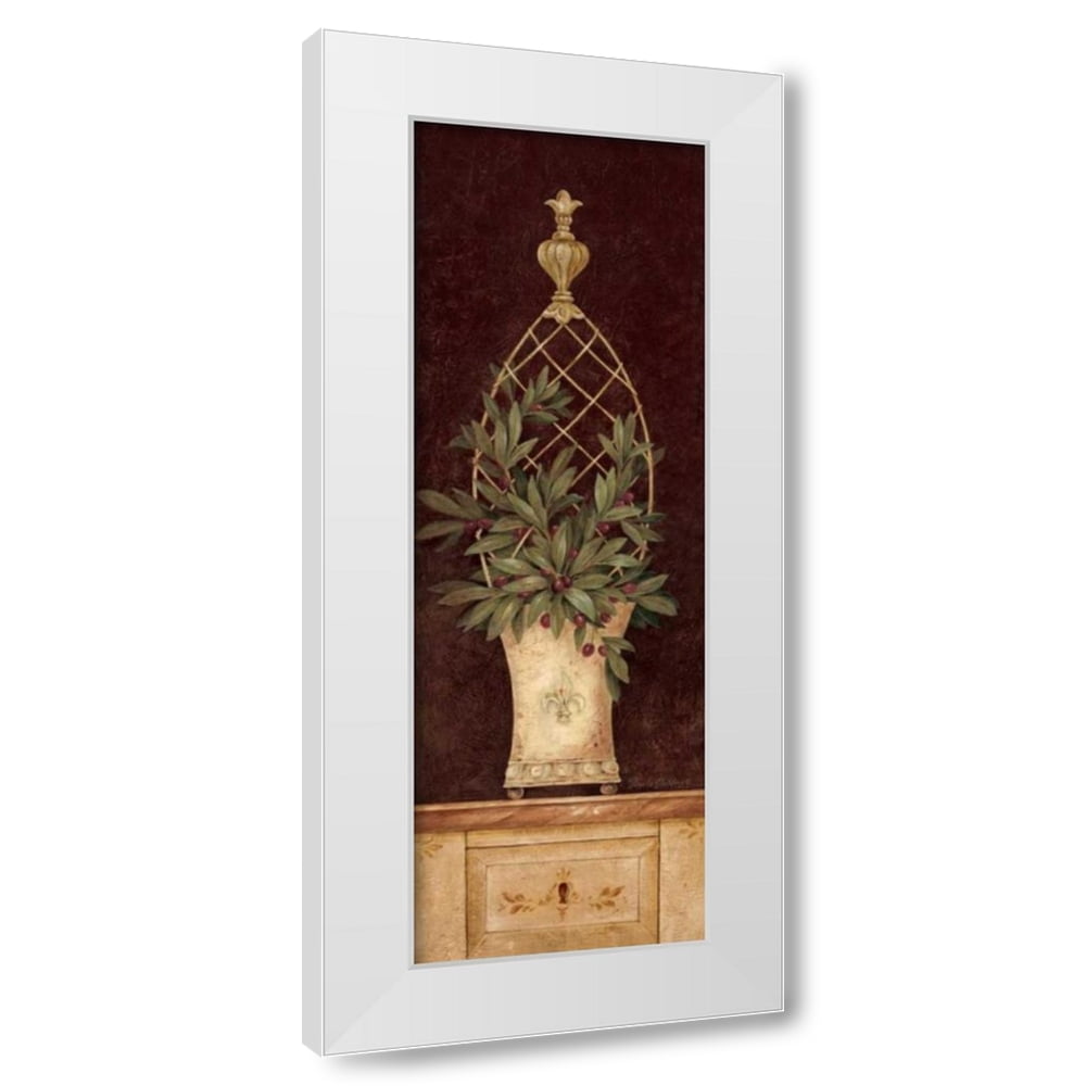 Pamela Gladding 9x18 White Modern Wood Framed Wall Art Titled - Olive ...