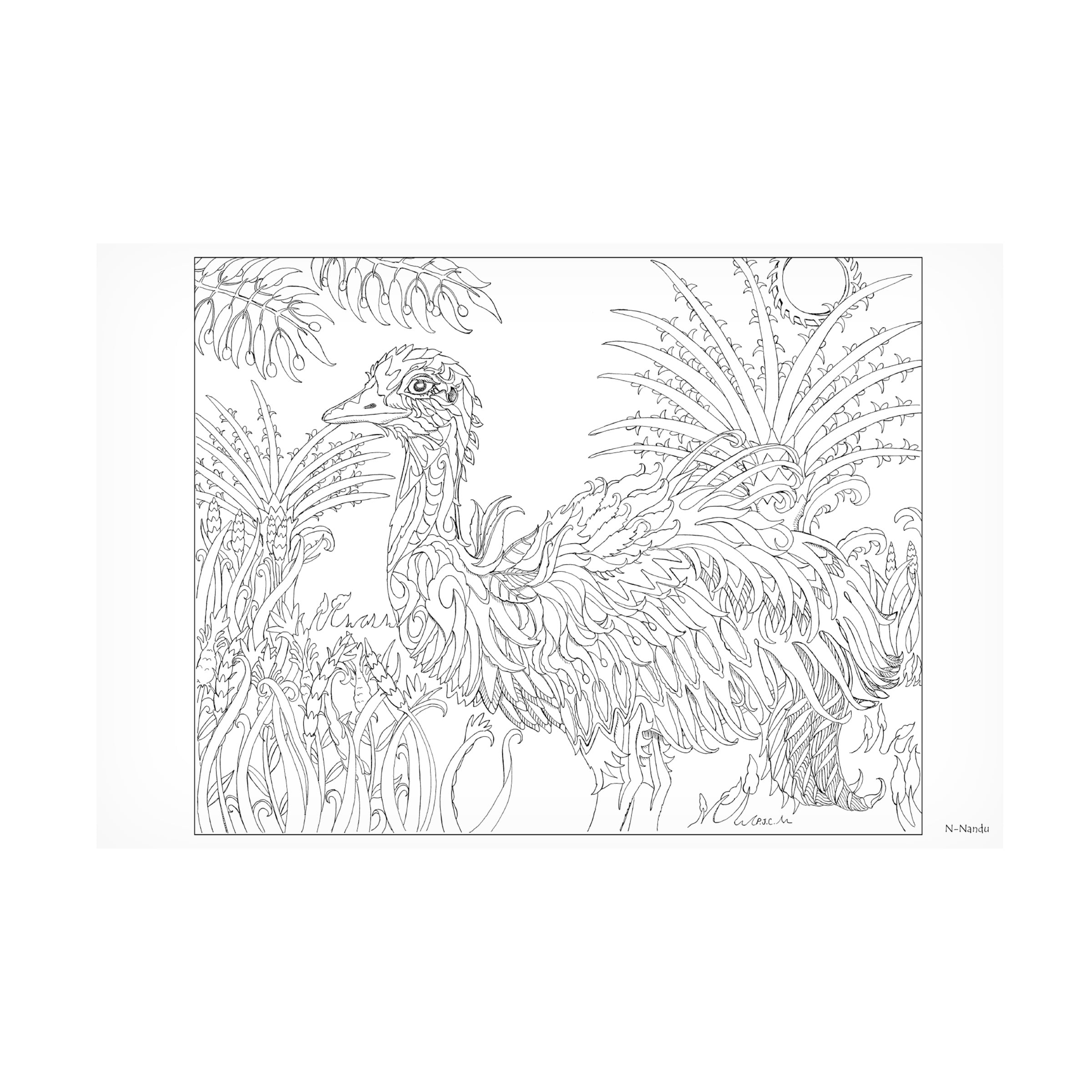 Pamela J Smart 'Nandu' Canvas Art - Walmart.com