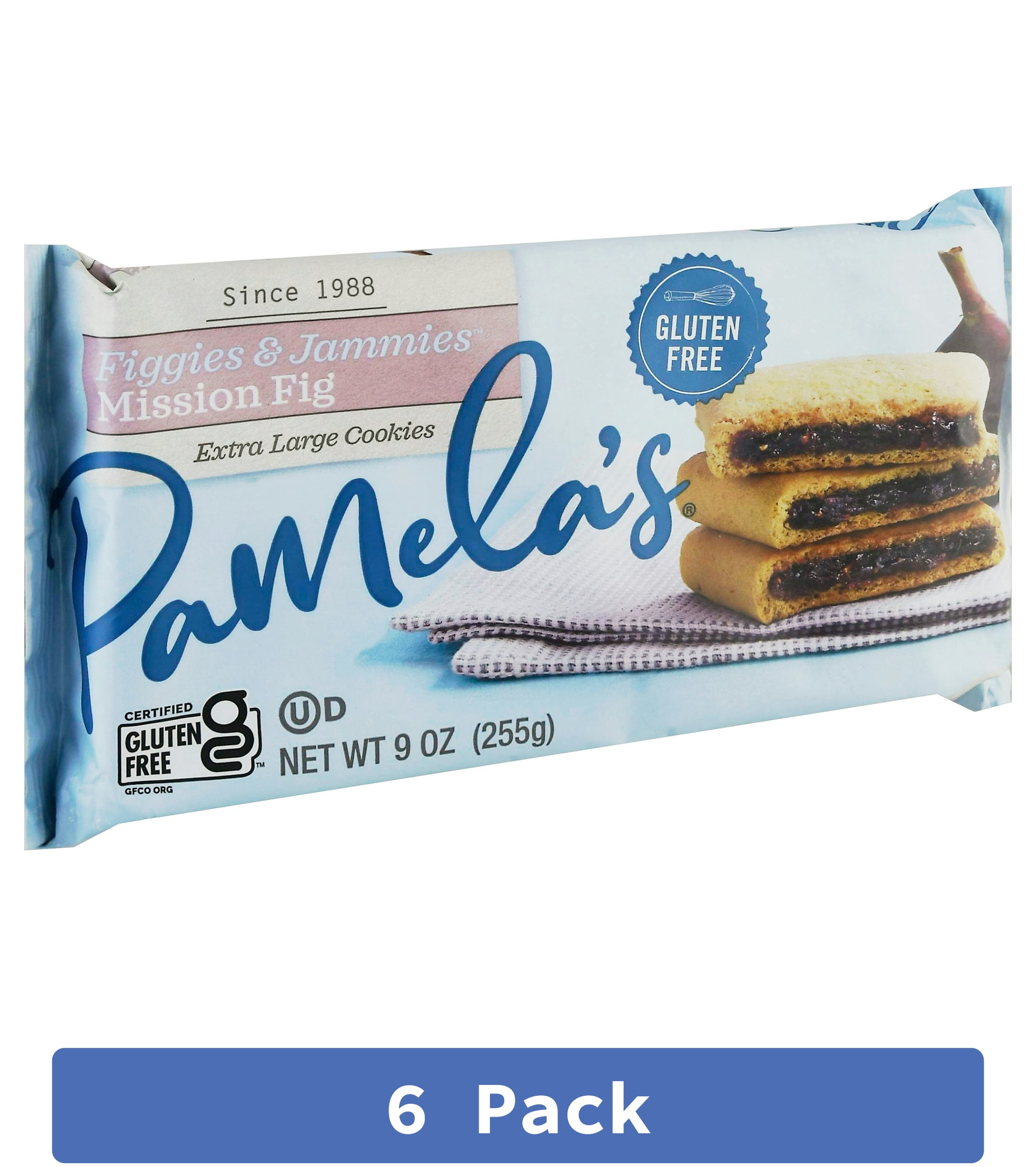 Pamela's Cookies Fig & Jam Mission Fig 9 oz (Pack of 6) - Walmart.com