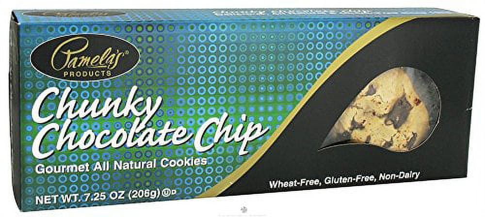 Pamela's Gluten-Free & Non-Dairy Cookies Chunky Chocolate Chip Cookies ...