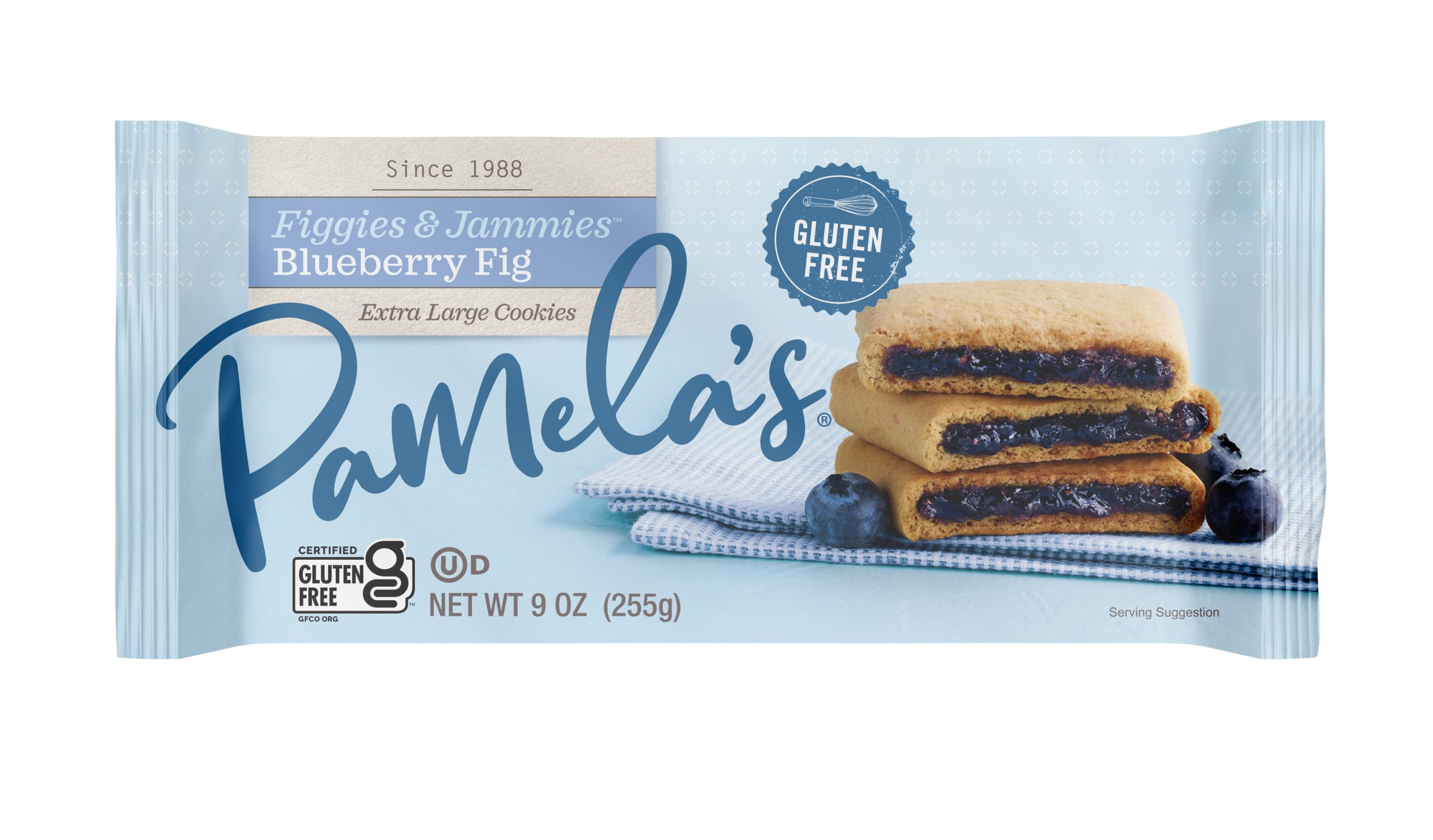 Pamela's Products Gluten Free Figgies & Jammies Cookies, Blueberry and ...