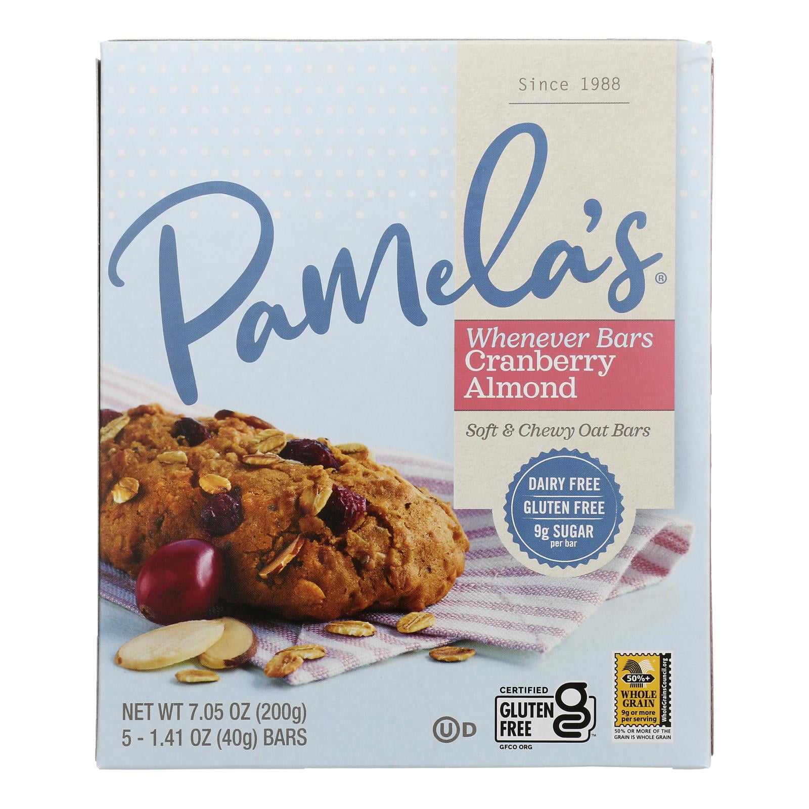 Pamela's Products - Oat Chocolate Chip Whenever Bars - Peanut Butter ...