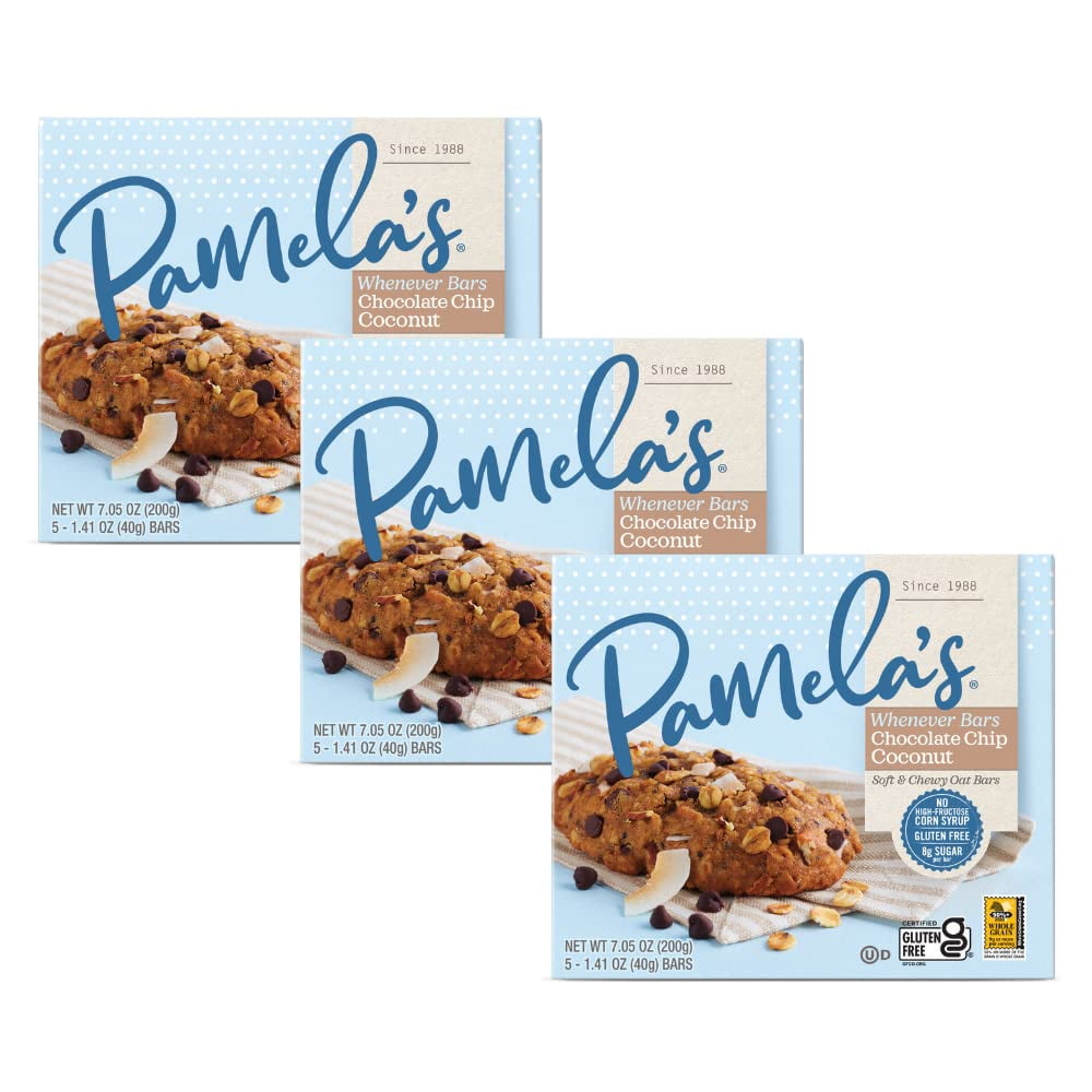 Pamela's Products - Whenever Bars MDA05 Oat Chocolate Chip Coconut (5 ...