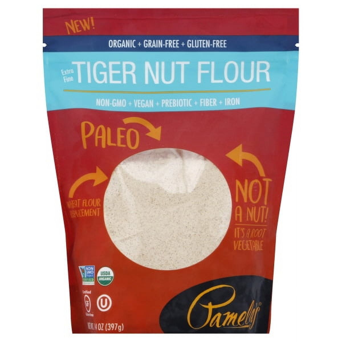 Pamelas Products 14 oz Tiger Nut Flour - Walmart.com