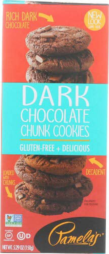 Pamelas Products Cookies Dark Chocolate Chunk 5.20 oz ( Pack of 6)6 ...