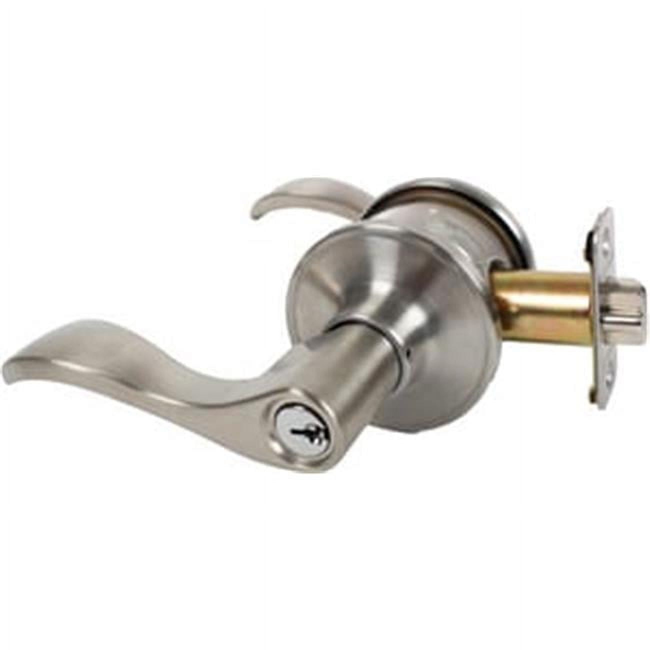 Pamex Left Hand Naples Lever with Round Rose Keyed Entry Lockset Grade ...