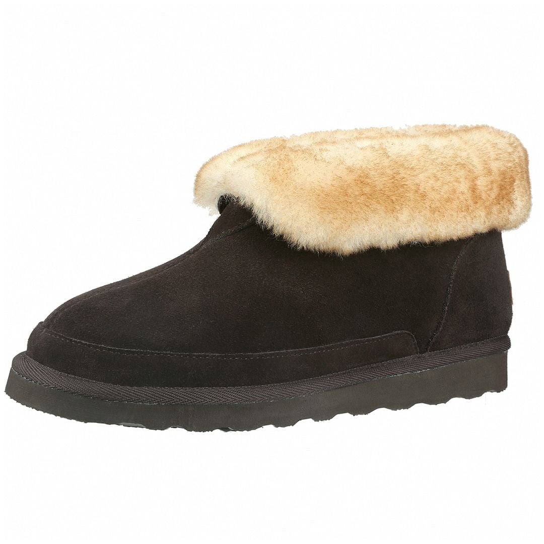 Pamir Men's Sheepskin Boot Slippers Indoor Outdoor Ankle Booties with ...