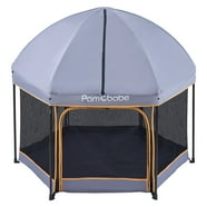 8666 Grey 6 Panel Play Gate - Walmart.com