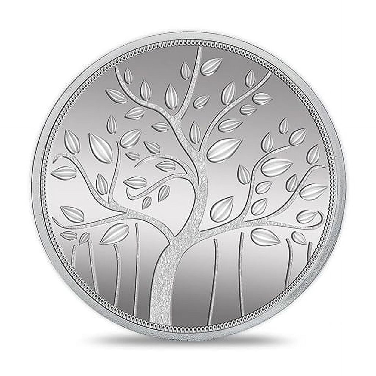 Pamp Mmtc Banyan Tree of Life 100 Gram Silver Coin In Mint Capsule ...
