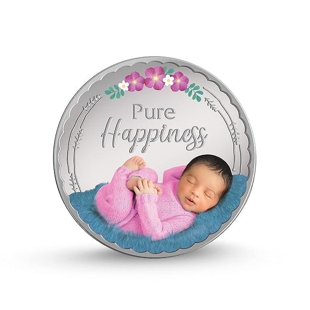 Pamp Mmtc Newborn Baby Girl Gift Box - 20 Gram Colorized Silver Coin ...