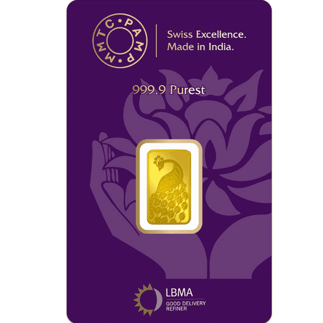 Pamp Mmtc Peacock 2 Gram Gold Bar - In Assay - Walmart.com