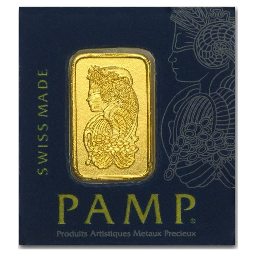 PAMP 1 gram Gold Bar - Multigram+25, Fortuna Design, Sealed in Assay Card - Walmart.com