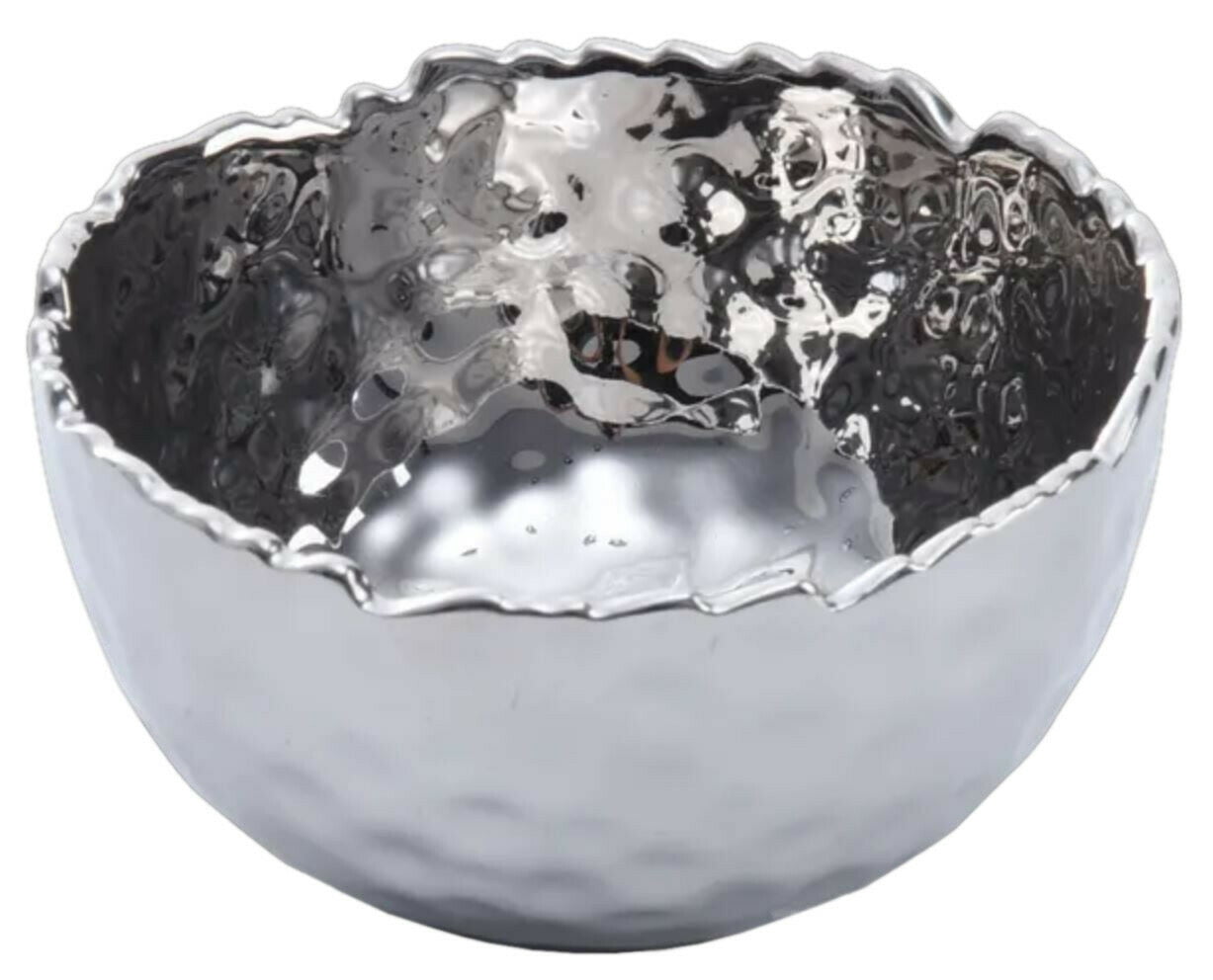 Pampa Bay Millennium Porcelain Snack Bowl, Silver - Walmart.com