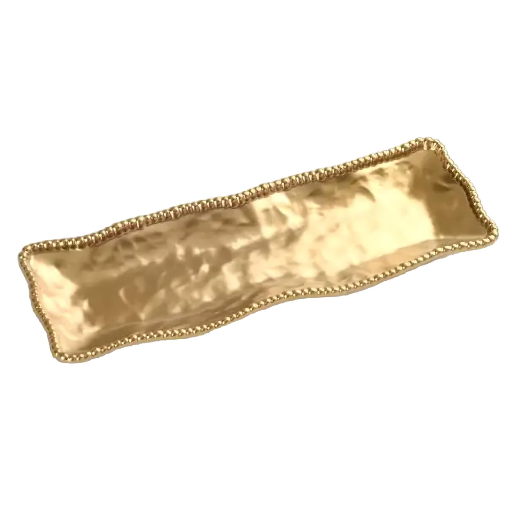 Pampa Bay Titanium-Plated Porcelain Rectangular Serving Piece, 19 x 6.5 ...