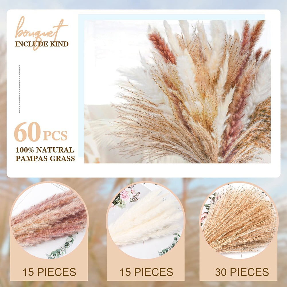 Pampas Grass Decor Wedding Centerpiece Flower Arrangements Dried Flower ...