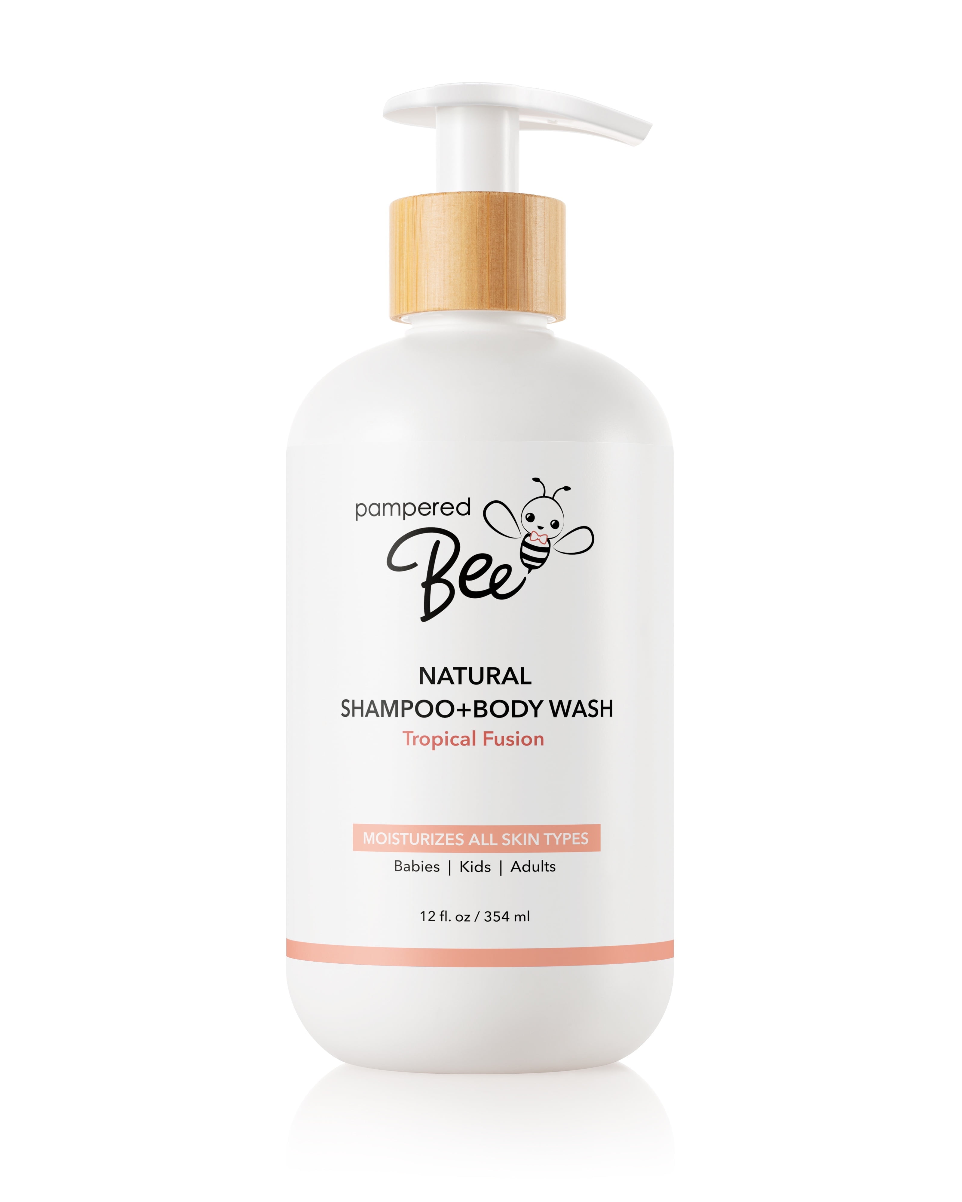 Pampered Bee, Natural Shampoo & Body Wash, Tropical Fusion, 12 fl oz ...