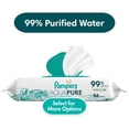 Pampers Aqua Pure Baby Wipes, 56 Count, 99% Water, Perfume Free ...