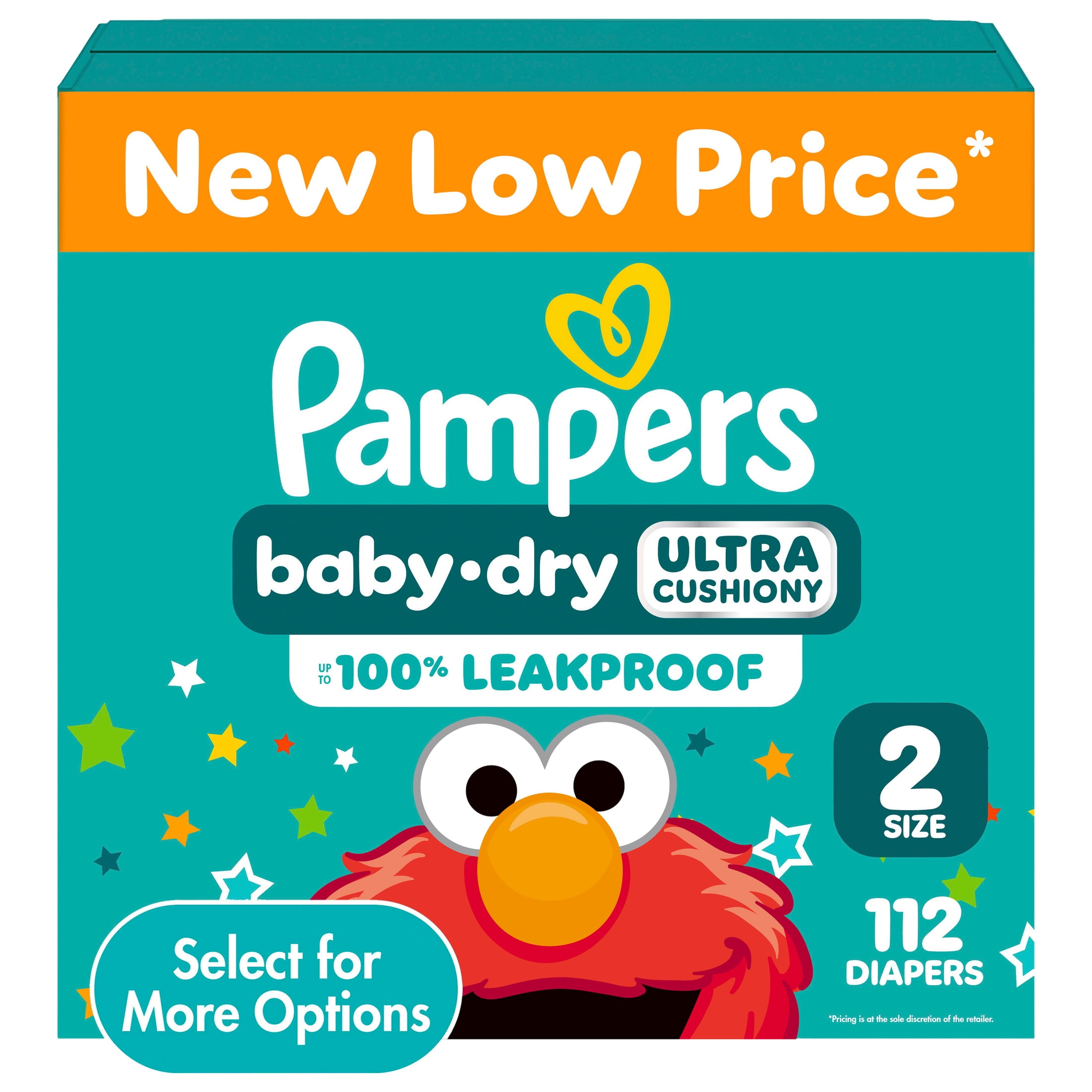 Pampers Baby Dry Baby Diapers Size 2, 112 ct with Ultra Absorbency ...